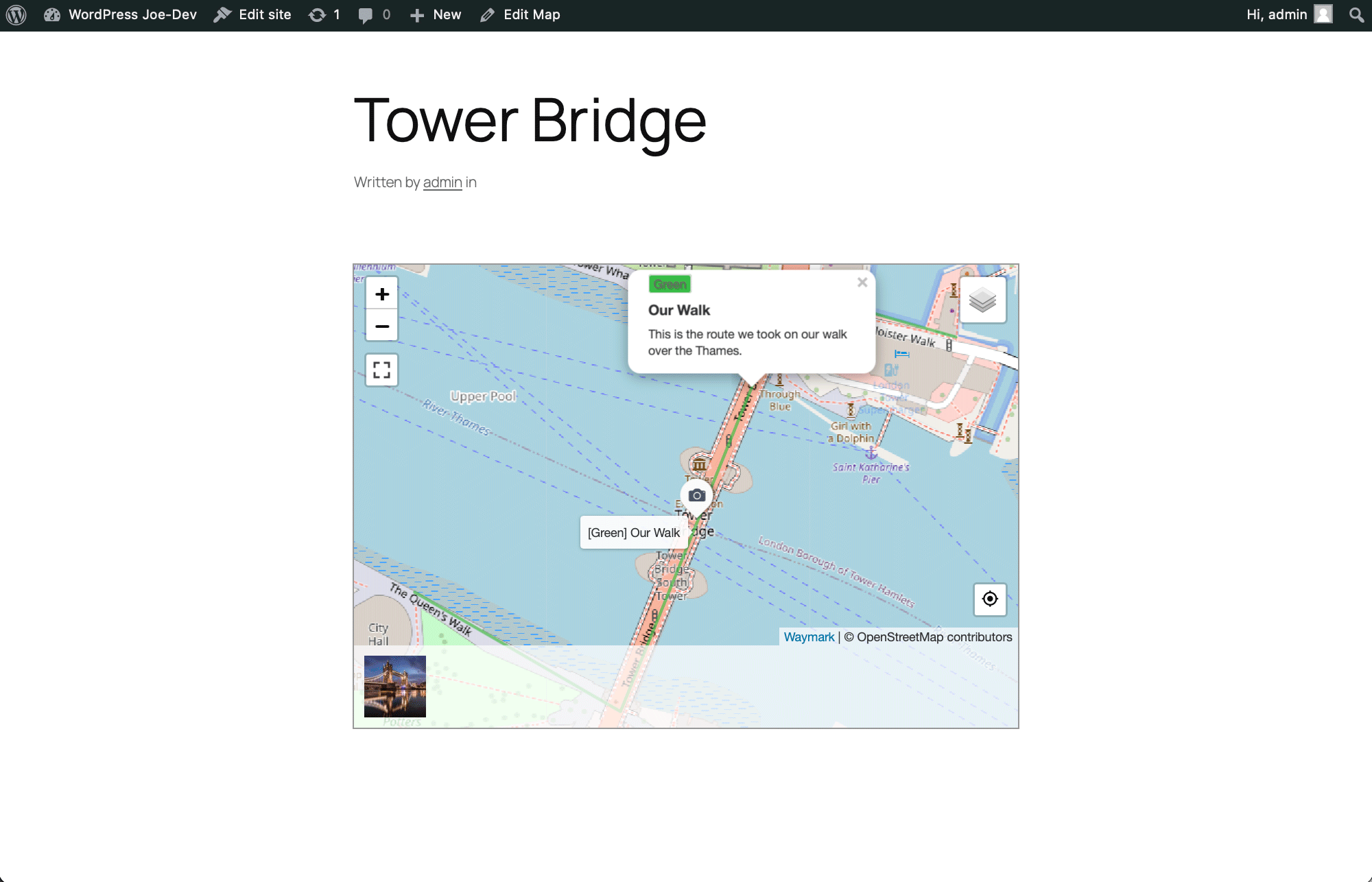 Drawing a Route – Waymark