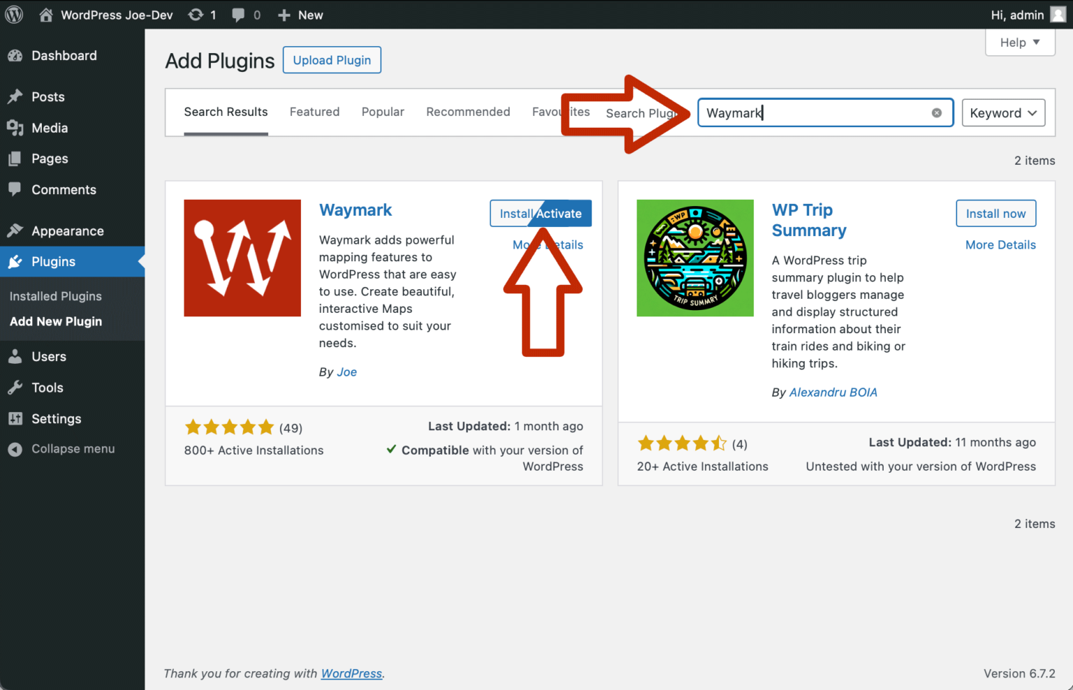 Creating Your First Map – Waymark