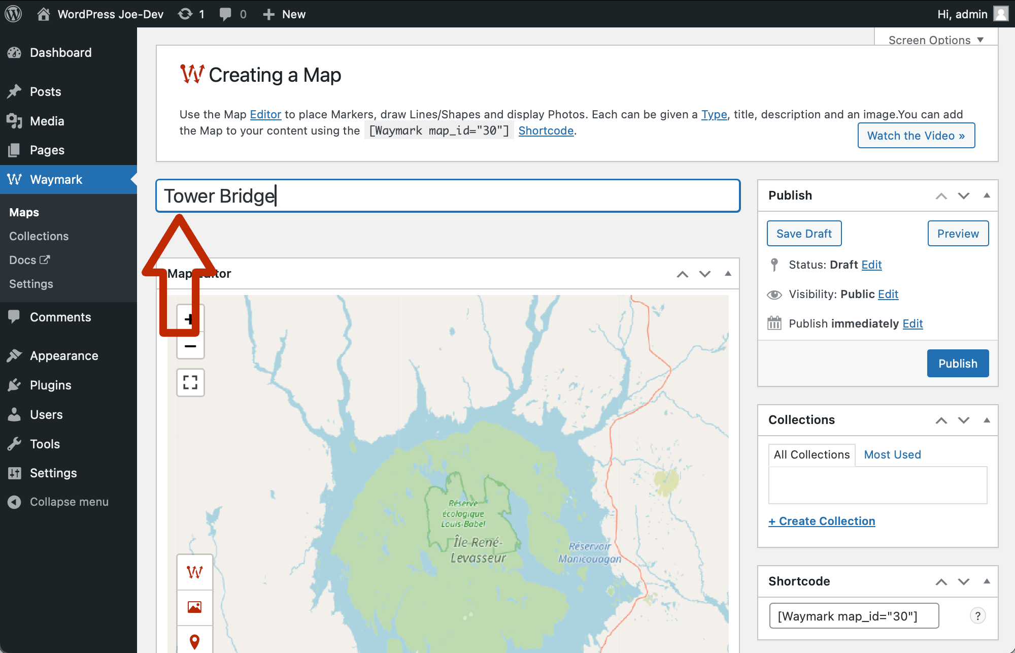 Creating Your First Map – Waymark
